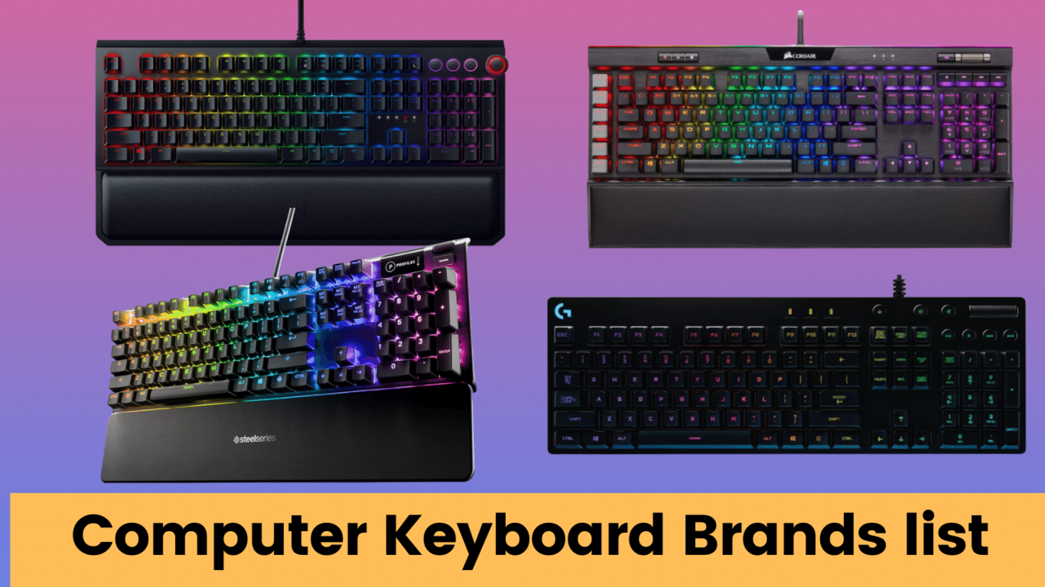 Top 10 Computer Keyboard Brands list