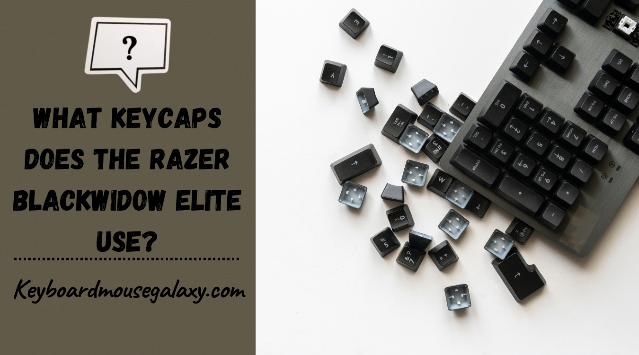 What Keycaps does the Razer Blackwidow Elite use? KMG